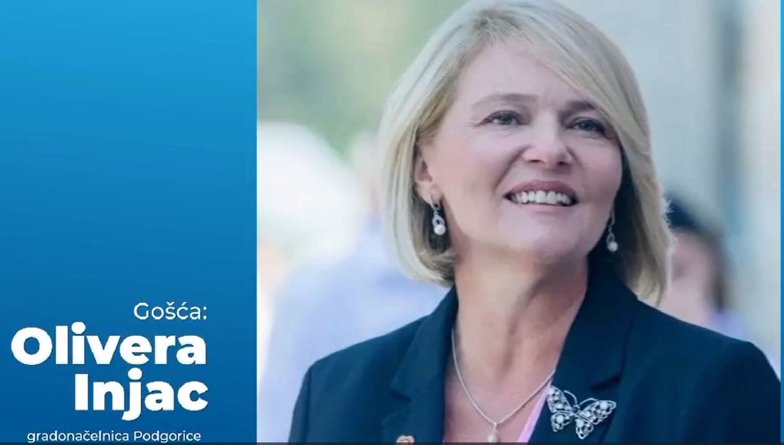 Premijerno na Gradskoj: Gradonačelnica Olivera Injac biće gošća emisije ...